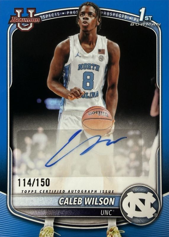 Caleb Wilson 2025 Bowman #PA-CL Paper Prospect Retail Autographs (1st ...