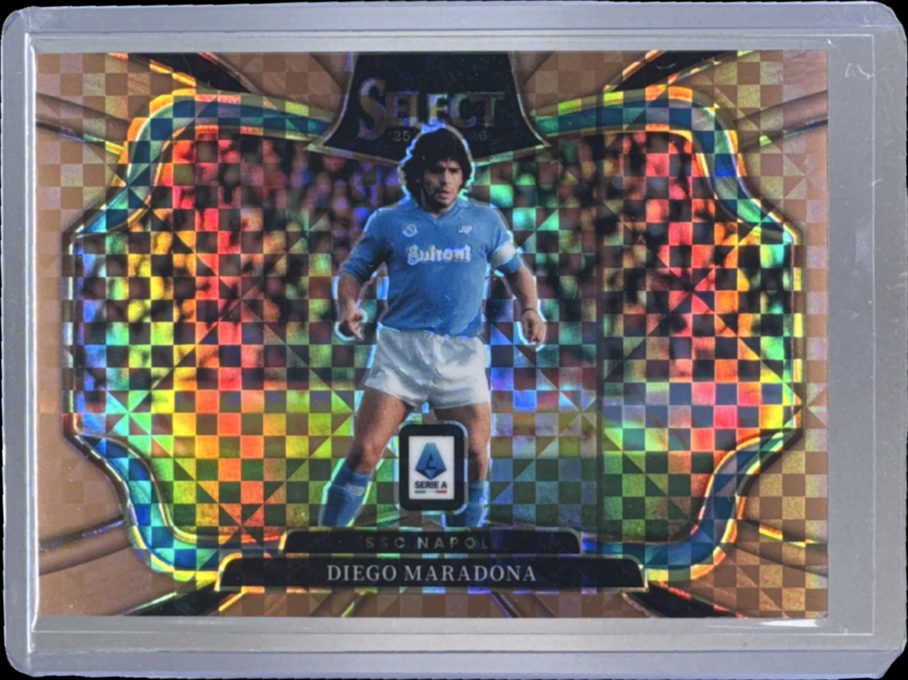 Diego Maradona 2026 Select Serie A #245 Field Level Bronze Checker /99 ...