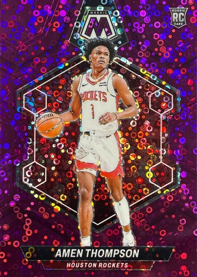 Amen Thompson 2023 Mosaic #230 Fast Break Purple /50 Price Guide ...