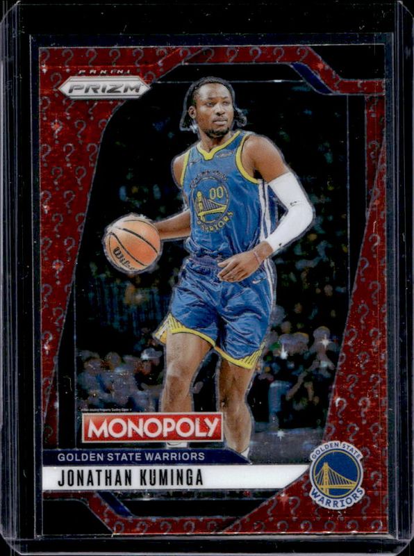 Jonathan Kuminga 2024 Prizm Monopoly #84 Question Mark - Red Price ...