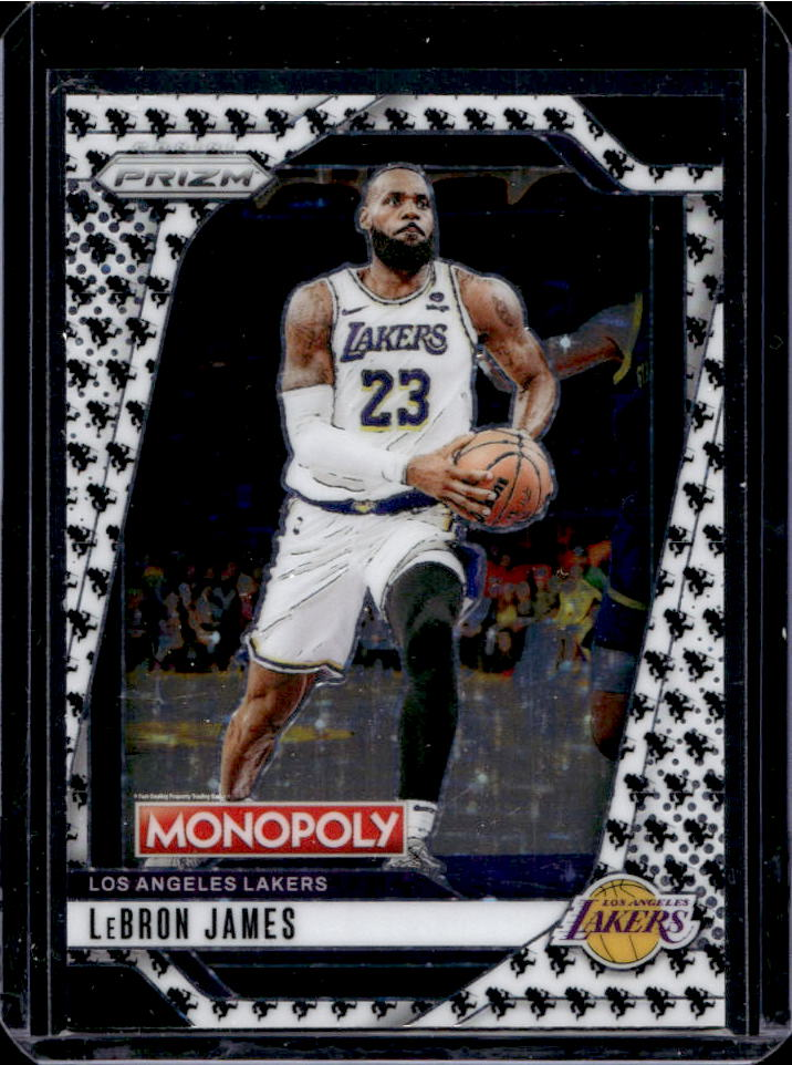 LeBron James 2024 Prizm Monopoly #43 Running Mr. Monopoly Black and ...
