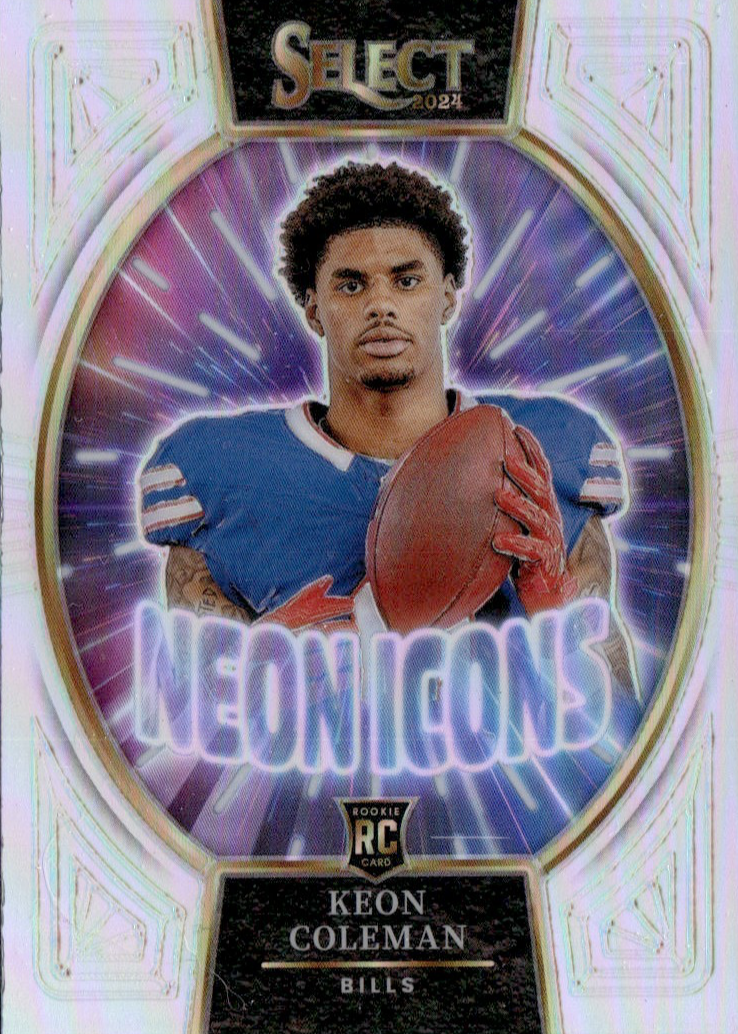 Keon Coleman 2024 Select #2 Neon Icons - Silver Price Guide - Sports ...