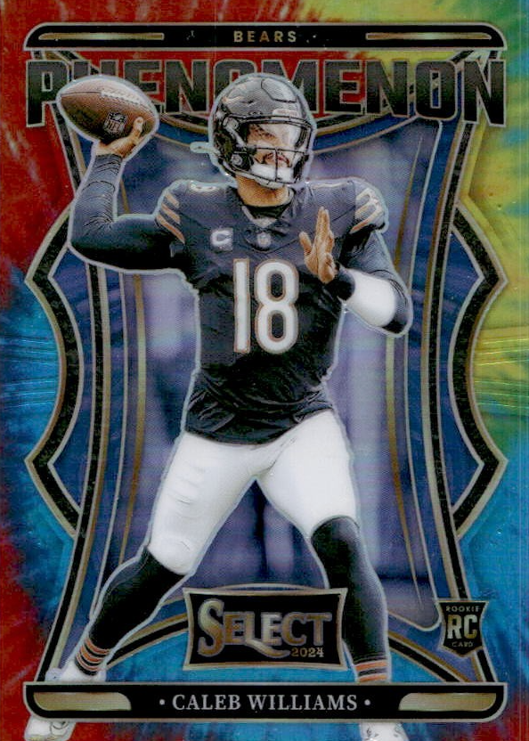 Caleb Williams 2024 Select #1 Phenomenon - Tie-Dye /25 Price Guide ...