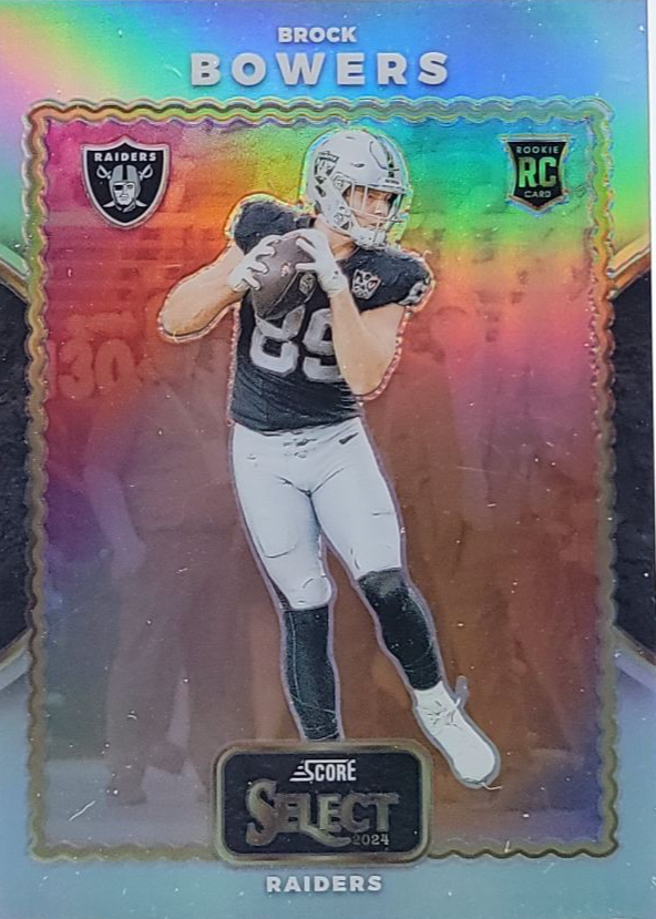 Brock Bowers 2024 Select #20 Score Select Throwback - Silver Price ...