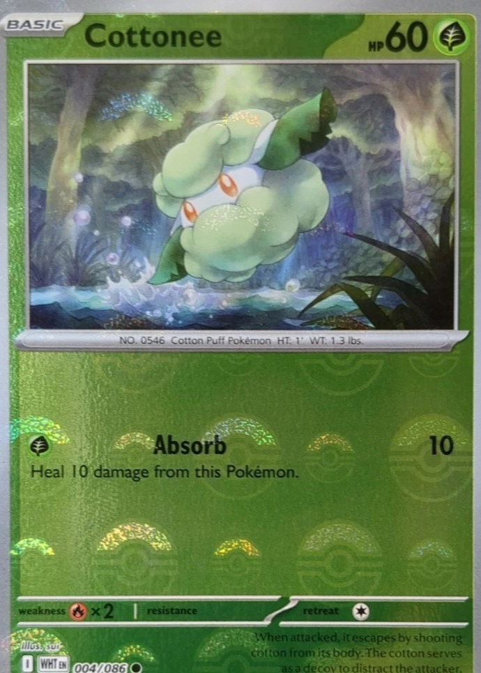 Cottonee 2025 Japanese Scarlet & Violet: White Flare #004/086 Reverse ...