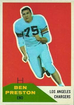 Ben Preston Football Cards Price Guide - Sports Card Investor