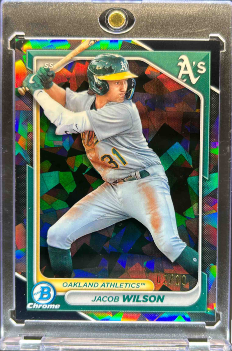 Jacob Wilson 2024 Bowman Sapphire Edition #BCP-3 Black /10 Price Guide ...