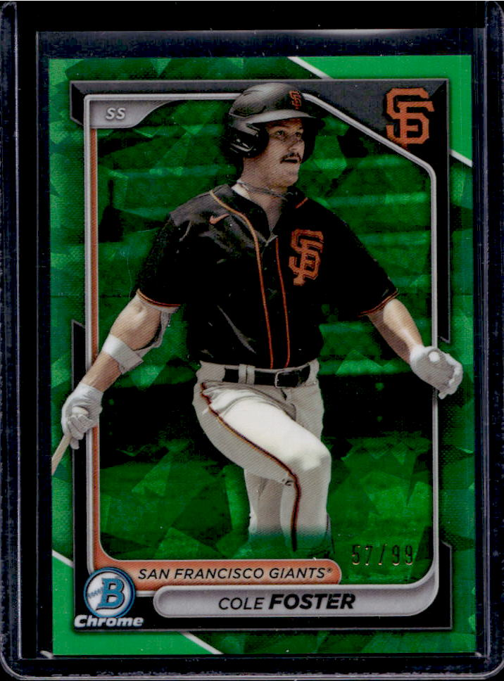 Cole Foster 2024 Bowman Sapphire Edition #BCP-83 Green /99 Price Guide - Sports Card Investor