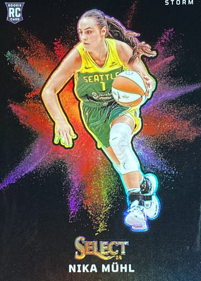 Nika Muhl 2024 Select WNBA #5 Black Color Blast /(SSP) Price Guide ...