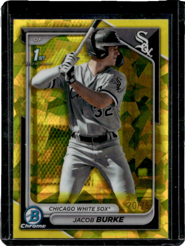 Jacob Burke 2024 Bowman Sapphire Edition #BCP-116 Yellow /75 Price ...