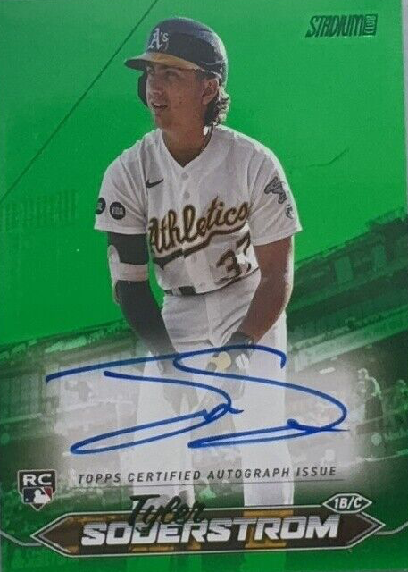 Tyler Soderstrom 2024 Stadium Club #SCBA-TS Autographs - Green Foil /5 ...