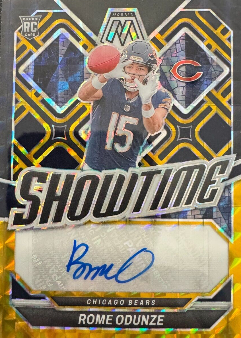 Rome Odunze 2024 Mosaic #SS-ROE Showtime Signatures - Choice Black Gold ...