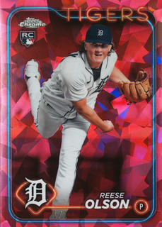Reese Olson 2024 Topps Chrome Sapphire Edition #308 Padparadscha /1 ...
