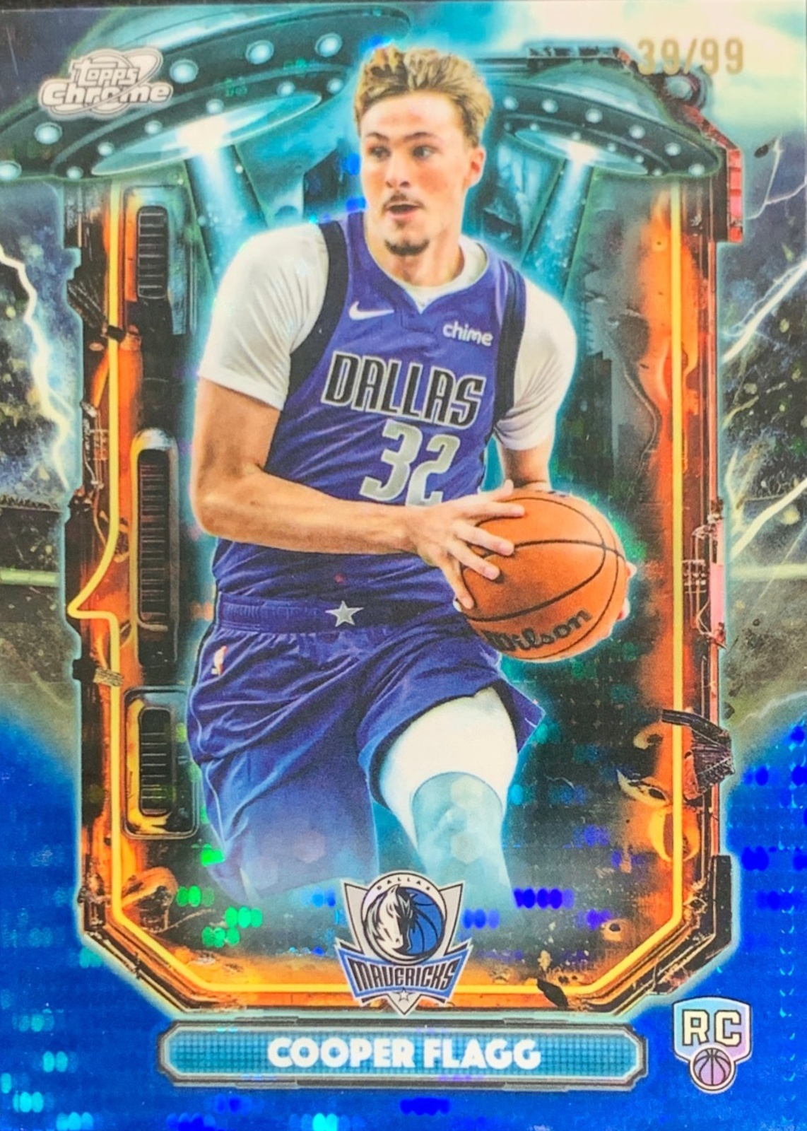 Cooper Flagg 2025 Topps Chrome Cosmic #ET-11 Extraterrestrial Talent ...