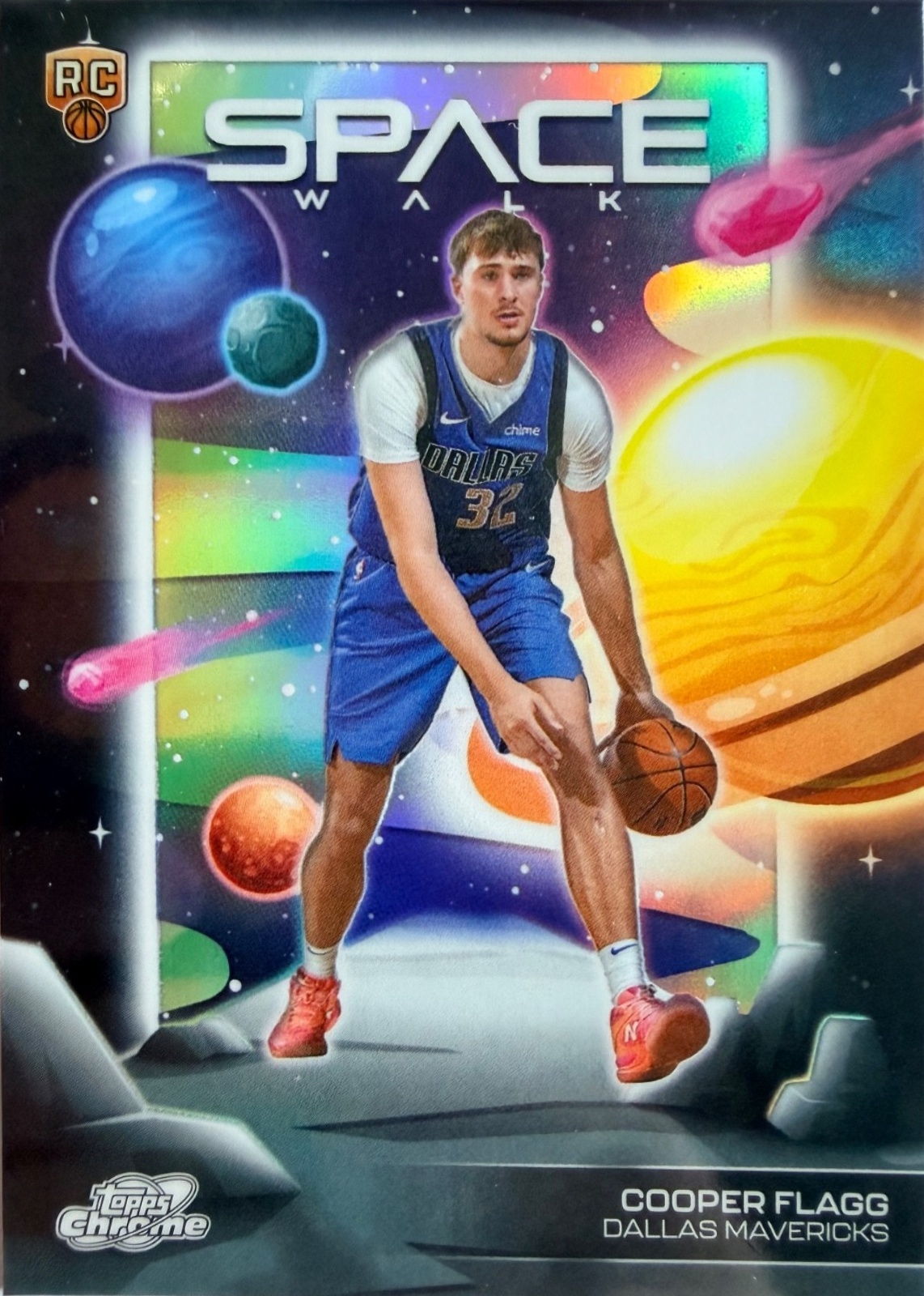 Cooper Flagg 2025 Topps Chrome Cosmic #SW-6 Space Walk - Refractor ...