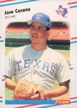 Jose Cecena 1988 Fleer Update #U-62 Base Price Guide - Sports Card Investor