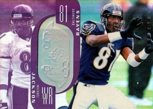 Michael Jackson (NFL) 1998 SPx Finite #7 Spectrum /150 Price Guide ...
