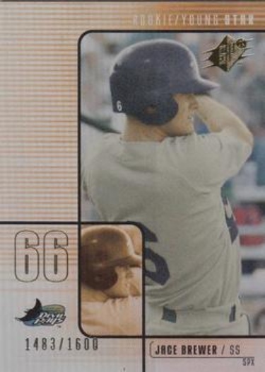 Jace Brewer 2000 SPx #190 Base /1500 Price Guide - Sports Card Investor