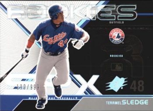 Terrmel Sledge Baseball Cards Price Guide - Sports Card Investor