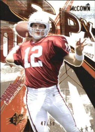 Josh McCown 2003 SPx #22 Spectrum /25 Price Guide - Sports Card Investor