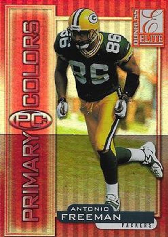 Antonio Freeman 1999 Donruss Elite #20 Primary Colors - Red /25 Price ...