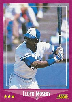 Lloyd Moseby 1988 Score #109 Base Price Guide - Sports Card Investor