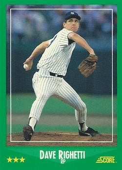 Dave Righetti 1988 Score #351 Base Price Guide - Sports Card Investor