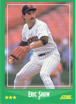 Eric Show 1988 Score #338 Base Price Guide - Sports Card Investor