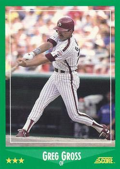 Greg Gross 1988 Score #386 Base Price Guide - Sports Card Investor
