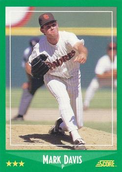Mark Davis 1988 Score #391 Base Price Guide - Sports Card Investor