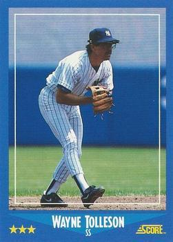 Wayne Tolleson 1988 Score #117 Glossy Price Guide - Sports Card Investor