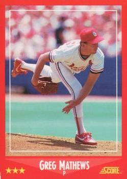 Greg Mathews 1988 Score #226 Glossy Price Guide - Sports Card Investor