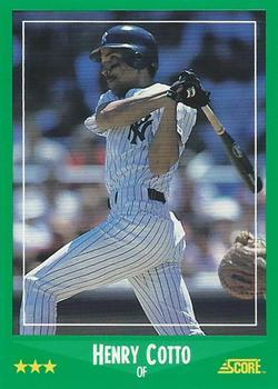 Henry Cotto 1988 Score #368 Glossy Price Guide - Sports Card Investor