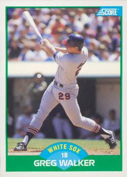 Greg Walker 1989 Score #37 Base Price Guide - Sports Card Investor