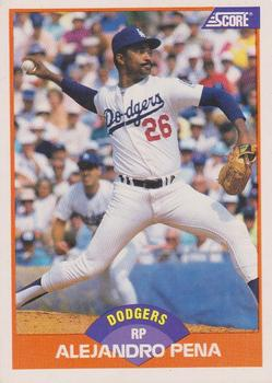 Alejandro Pena 1989 Score #389 Base Price Guide - Sports Card Investor