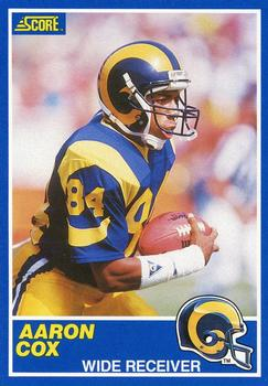 Aaron Cox 1989 Score #45 Base Price Guide - Sports Card Investor