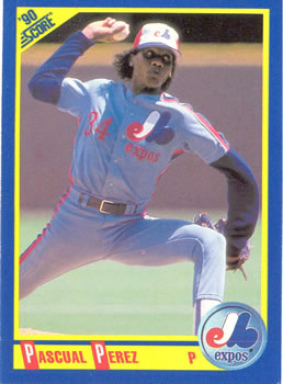 Pascual Perez 1990 Score #486 Base Price Guide - Sports Card Investor