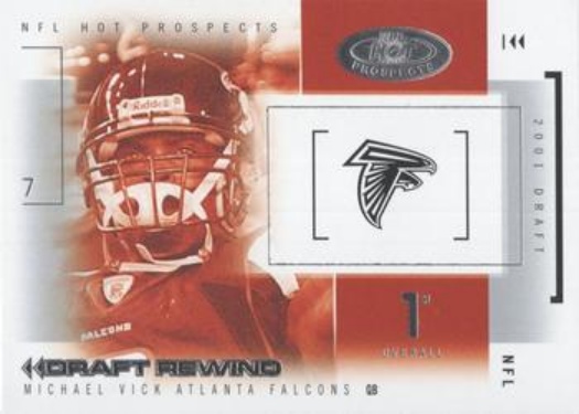Michael Vick 2004 Fleer Hot Prospects #9-DR Draft Rewind Price Guide ...