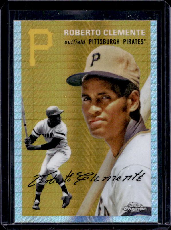 Roberto Clemente 2023 Topps Chrome Platinum Anniversary #421 Prism ...
