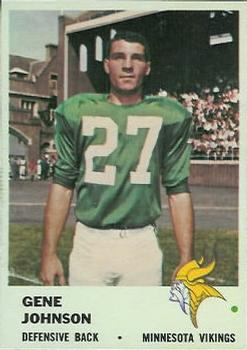 Gene Johnson Football Cards Price Guide - Sports Card Investor