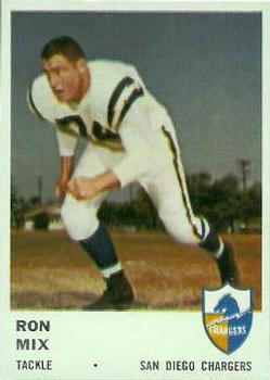 Ron Mix 1961 Fleer #162 Base Price Guide - Sports Card Investor