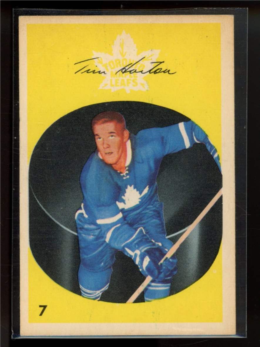 Tim Horton 1962 Parkhurst #7 Base Price Guide - Sports Card Investor