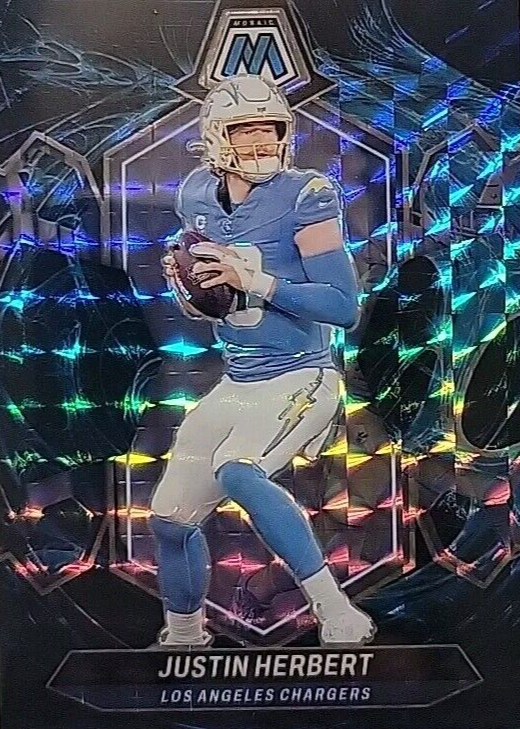Justin Herbert 2024 Mosaic #120 Genesis /(SSP) Price Guide - Sports ...