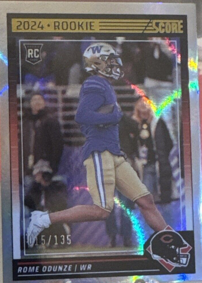 Rome Odunze 2024 Score #309 Circular /135 Price Guide - Sports Card ...