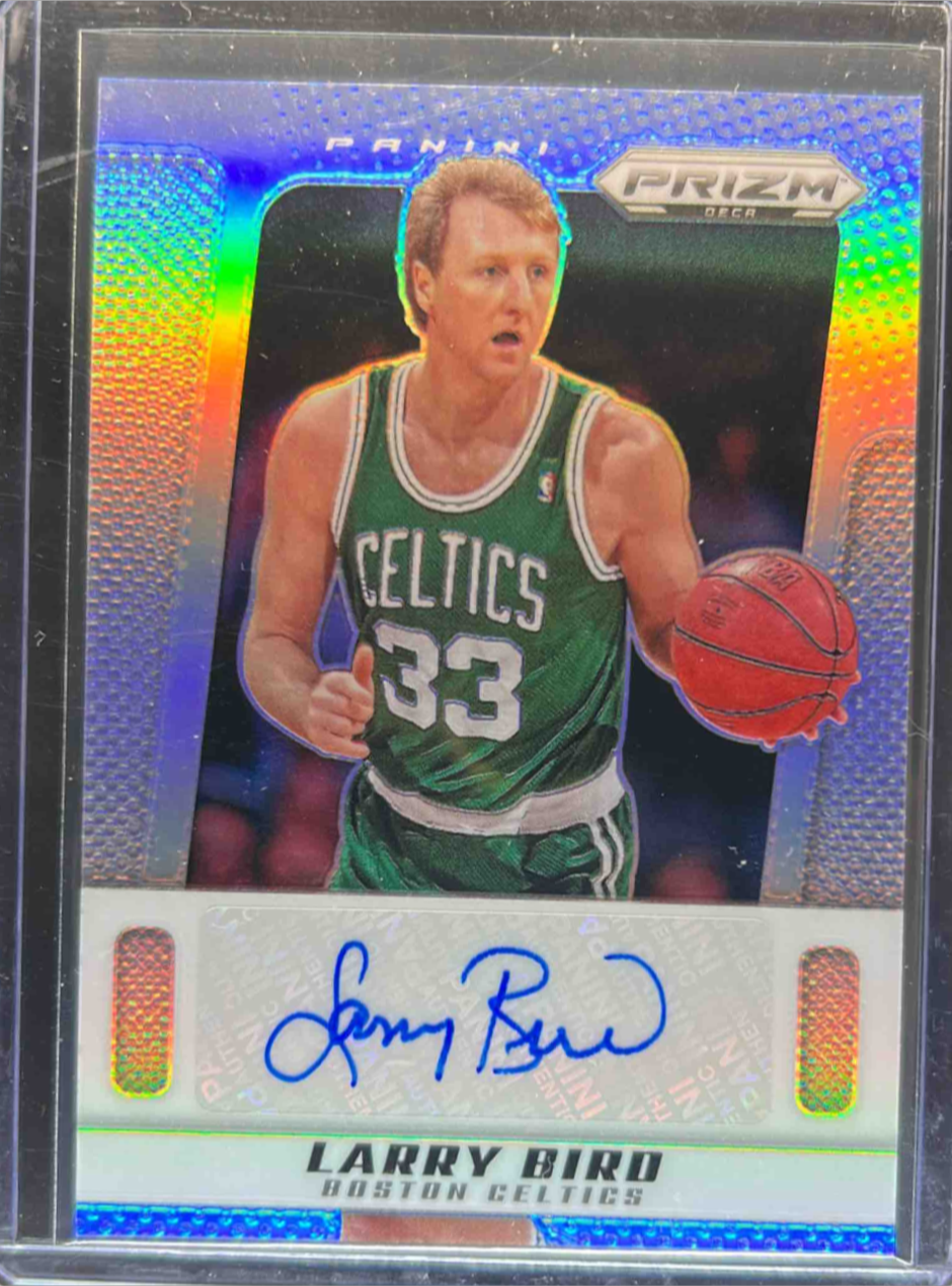 Larry Bird 2024 Prizm Deca #PDS-BIR Signatures - Silver Price Guide ...