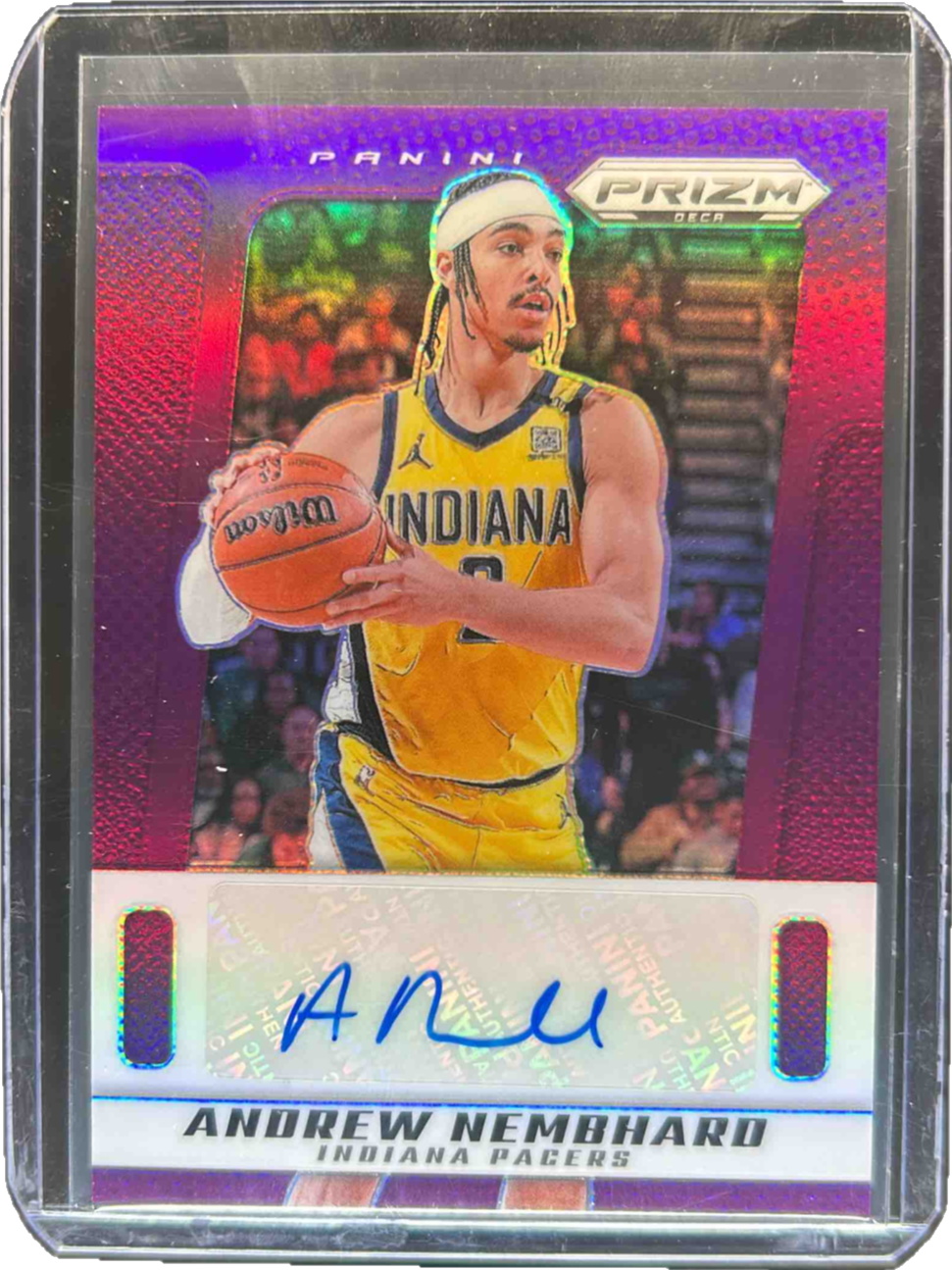 Andrew Nembhard 2024 Prizm Deca #PDS-NEM Signatures - Purple /75 Price ...