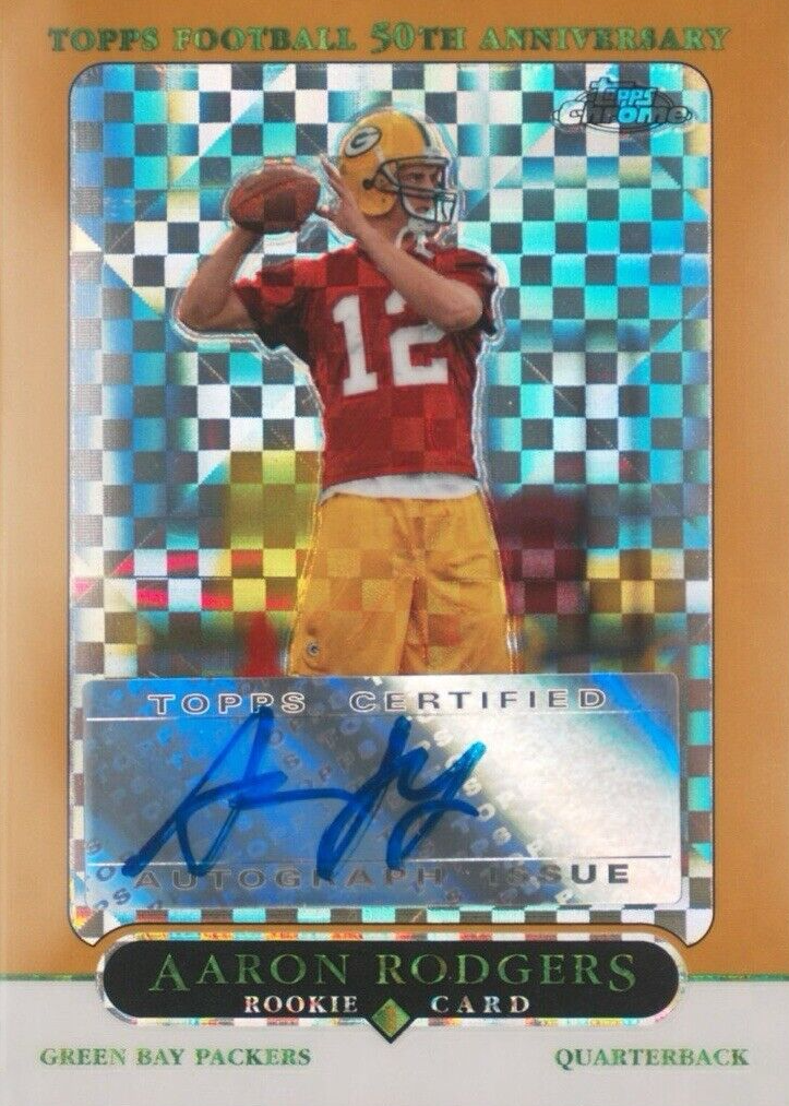 Aaron Rodgers 2005 Topps Chrome #190 Gold X-Fractor /399 Price Guide - Sports Card Investor