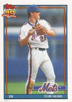 Tom Herr 1991 Topps #64 Base Price Guide - Sports Card Investor