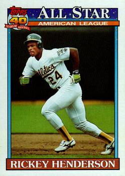 Rickey Henderson 1991 Topps #391 Base Price Guide - Sports Card Investor