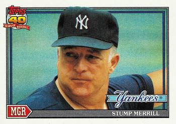 Stump Merrill Baseball Cards Price Guide - Sports Card Investor